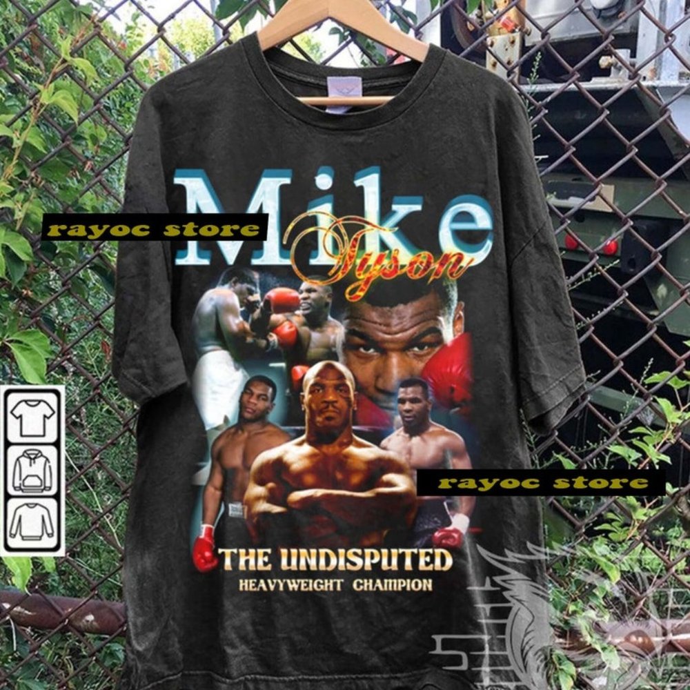 Vintage Bootleg Style Mike Tyson Shirt, Mike Tyson Bo… - Gem